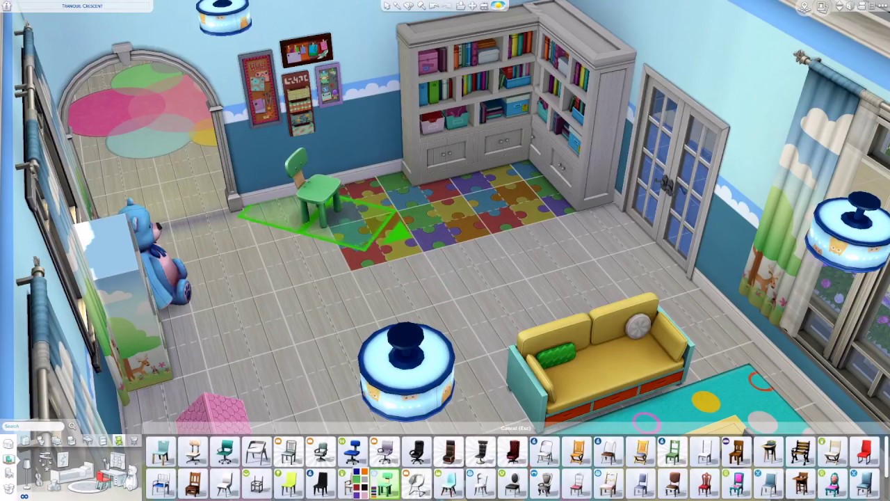 The Sims 4 Speed Build Toddler Day Care - YouTube