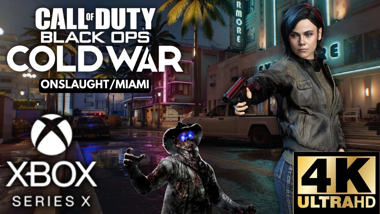 Call of Duty: Black Ops Cold War Zombies Gameplay | Onslaught on Miami ...