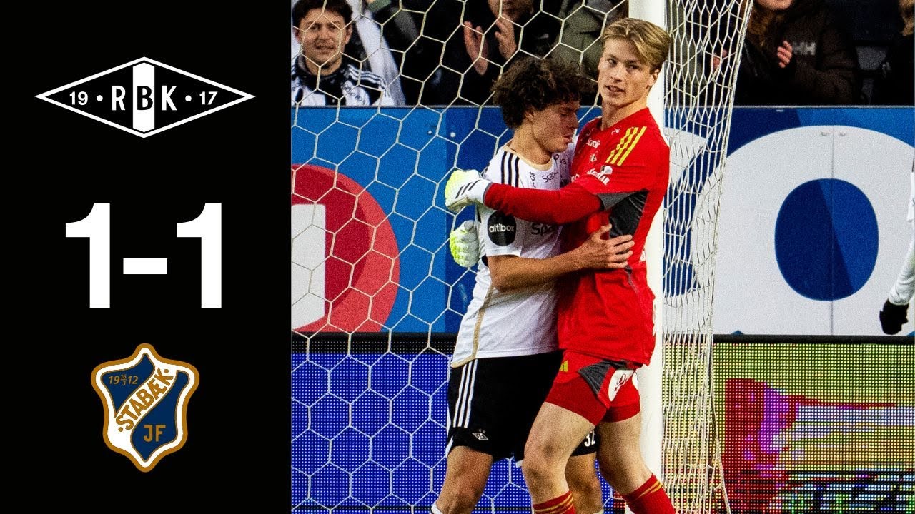 Tangvik reddet straffe - RBK sløste | Rosenborg - Stabæk 1-1 Highlights ...
