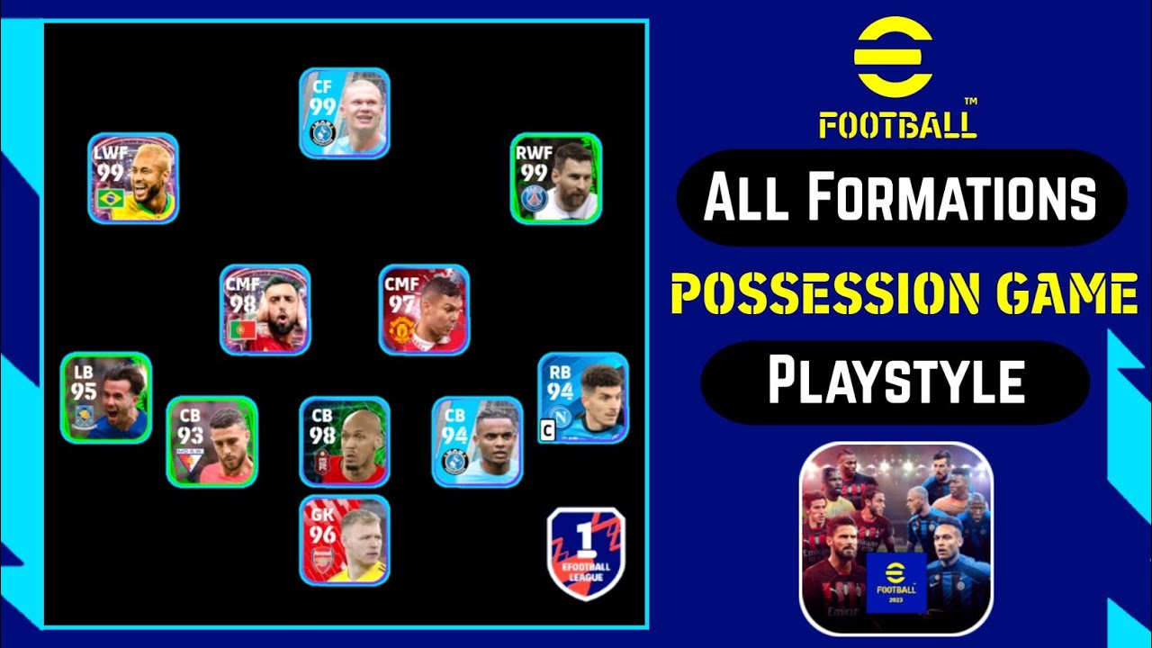 All Formations Possession Game This Week Efootball 2023 Mobile Best