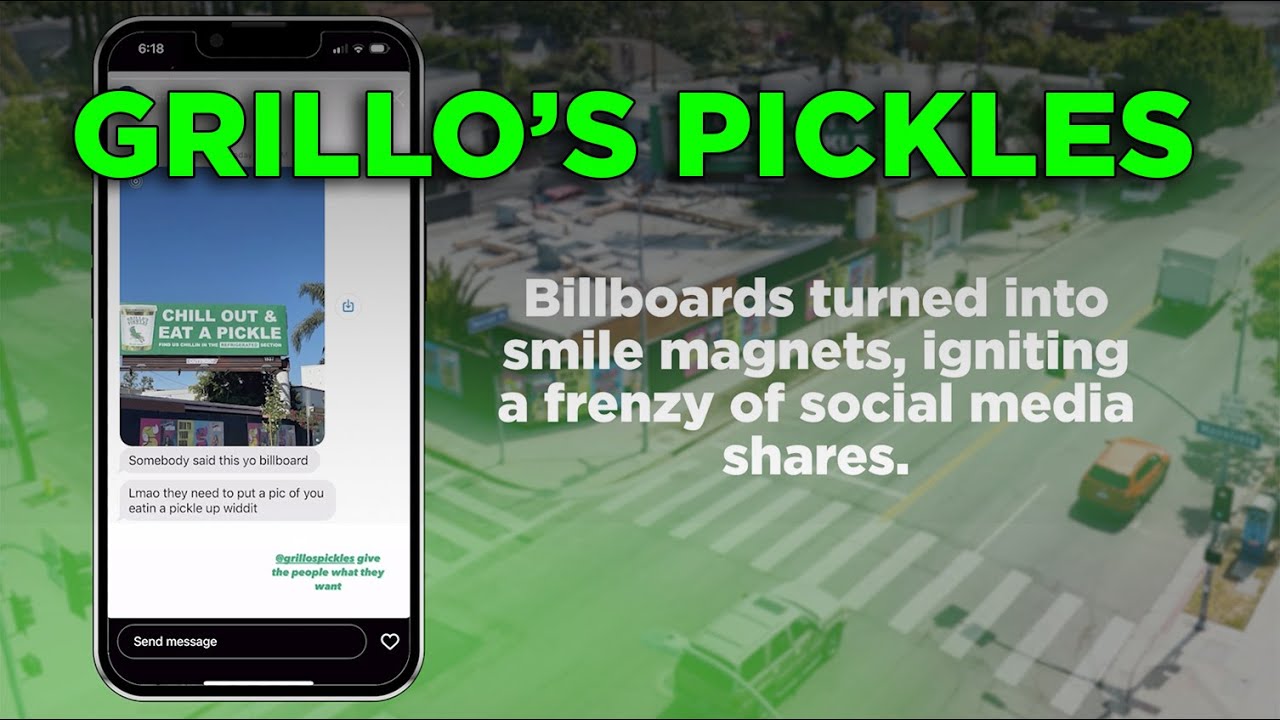 Pickle Mania: Grillo's Pickles OOH Campaign Ignites Social - YouTube