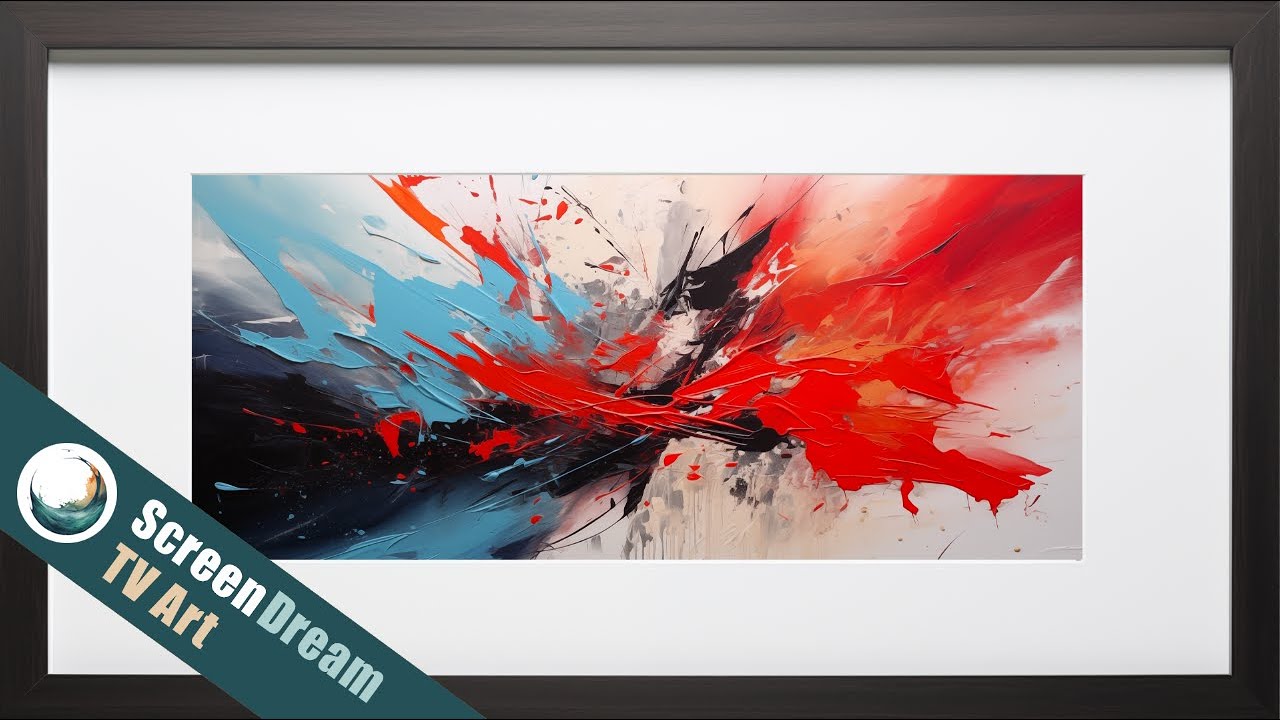 Framed TV Art - Modern Abstract TV Screensaver | Bright Modern Art for ...