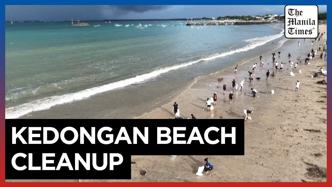 Volunteers clean up Bali's beach from monsoon-driven plastic pollution ...