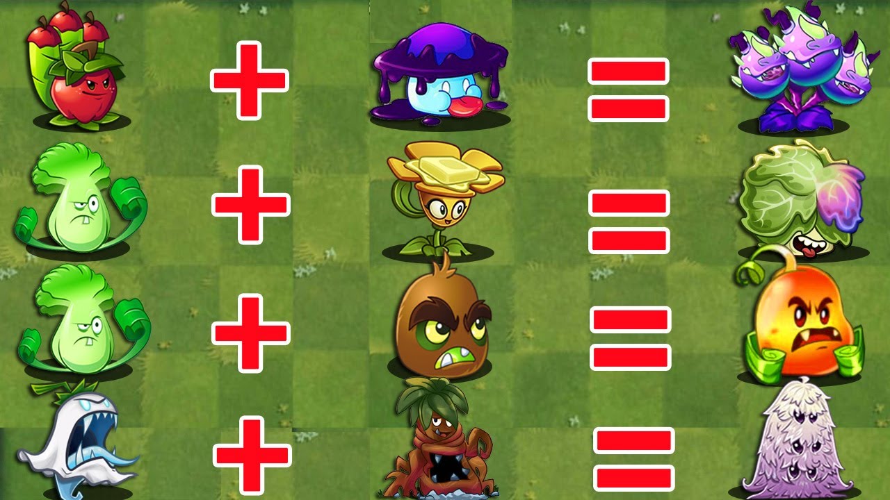 PvZ 2 Discovery - Every Plants EVOLUTION & FUSION Noob - Pro Version ...