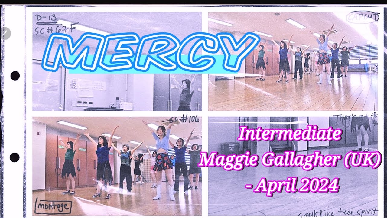 Mercy - Line Dancey/중급#라인댄스자격증#대한라인댄스천안지부/문성행정복지센터 - YouTube