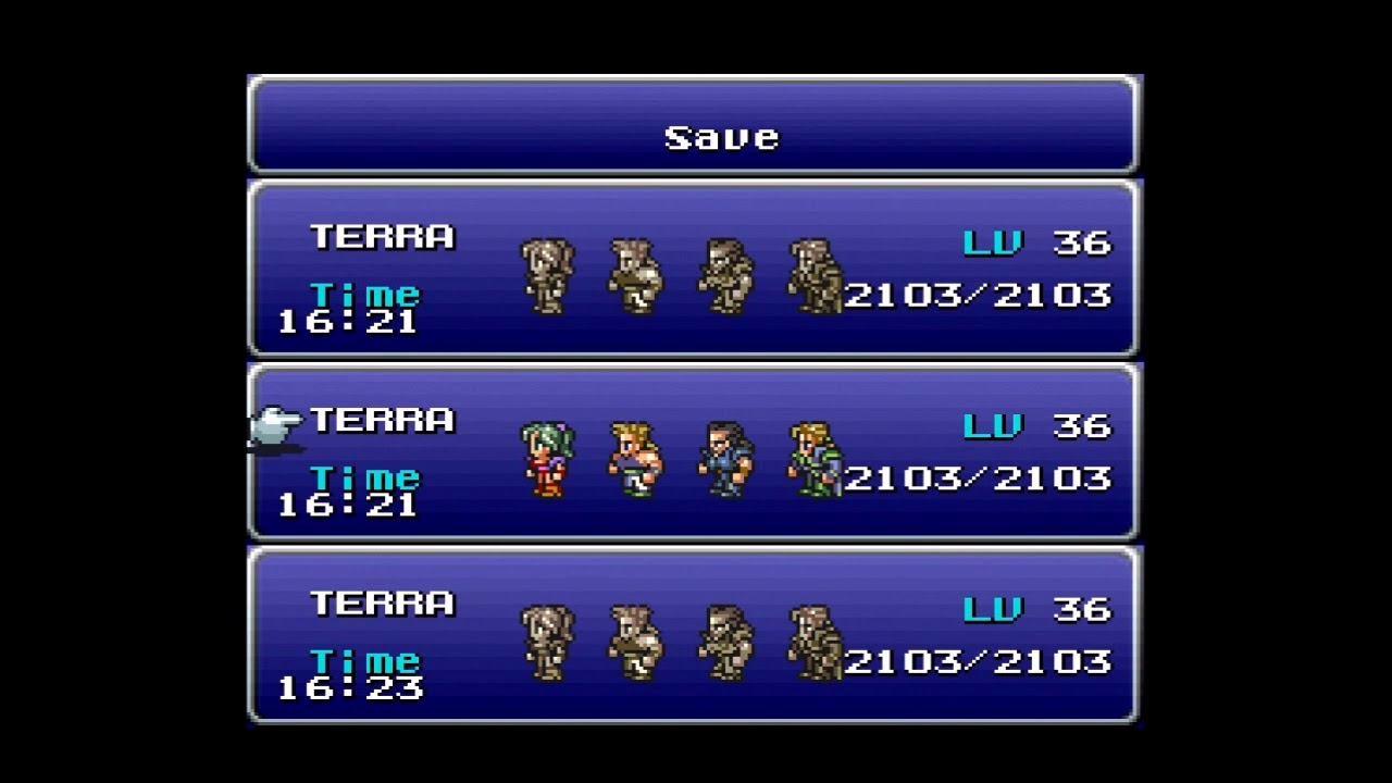 Final Fantasy III (SNES) - Final Fantasy VI - gameplay - SNES Classic ...