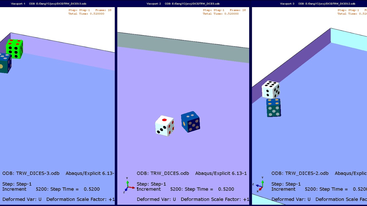 Dice rolling simulation using Abaqus Explicit - YouTube