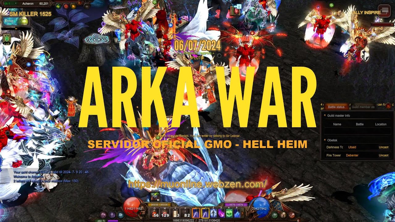Arka War 06/07/24 - Mu online GMO - Hell Heim - SM Killer 1525 🧙‍♂️🌎 ...