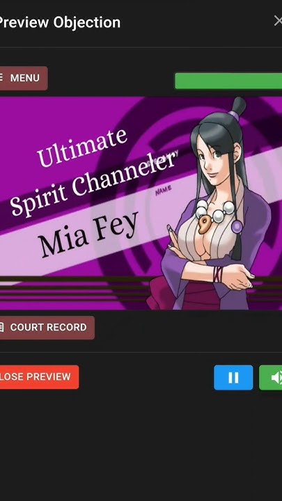 Mia Fey's Character Introduction (From Ace Danganronpa) - YouTube