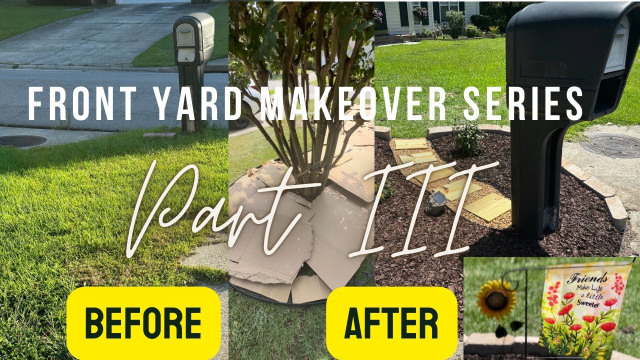 Summer Front Yard Makeover Series Part 3|Cardboard Weed Barrier ...