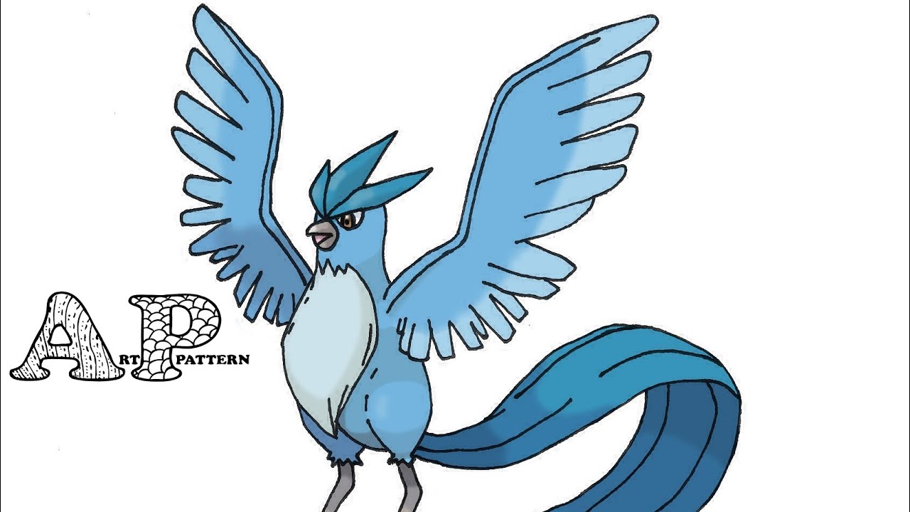 How to Draw Pokemon - Articuno 0144 | Legendary Pokemon | Art Pattern ...