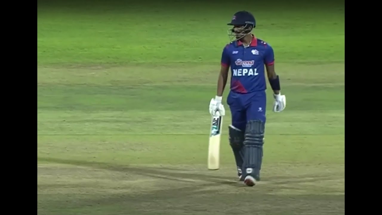 Rewatch Sompal Kami's Brilliant Innings against India in the Asia Cup🏏 ...