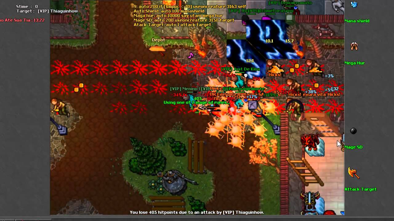 War Tibia: titanium-war.servegame.com - WAR - YouTube