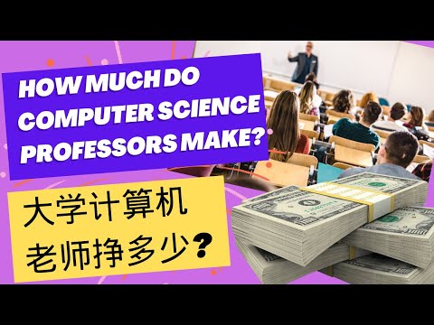 How much does computer science professors make? 大学计算机老师赚多少钱？ - YouTube