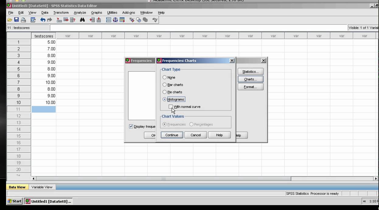 Hansen Frequency distribution tables in SPSS - YouTube