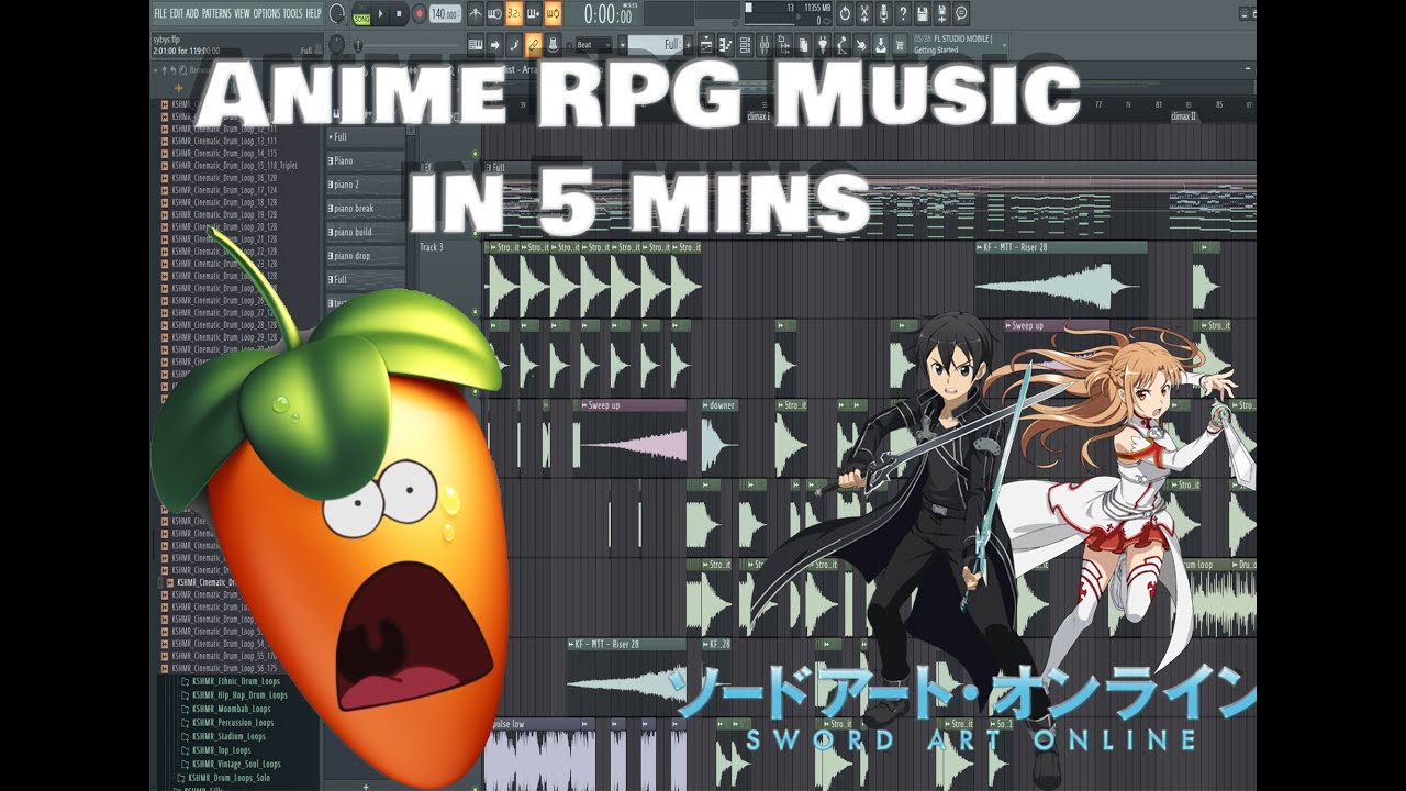 How to make Epic RPG Anime Uplifting Music in 5mins || FL Studio ...