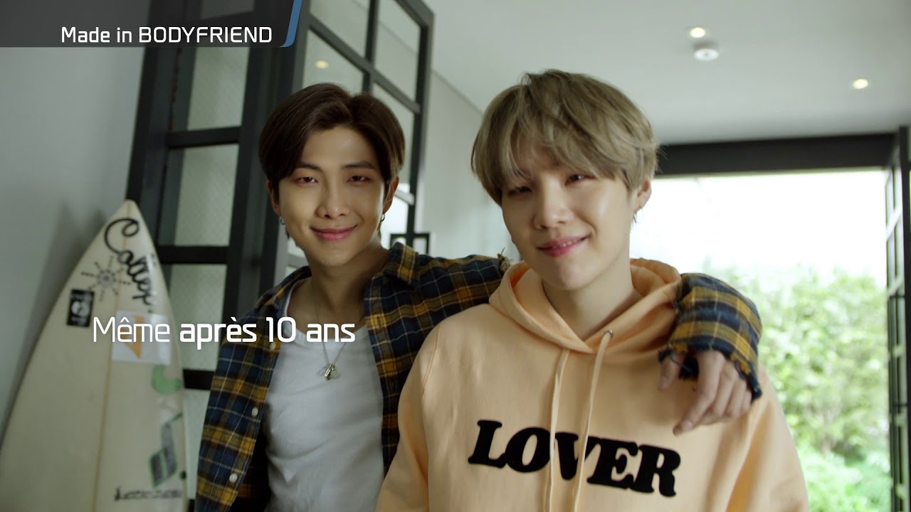 BTS in Bodyfriend - BTS x BODYFRIEND supports each other - YouTube
