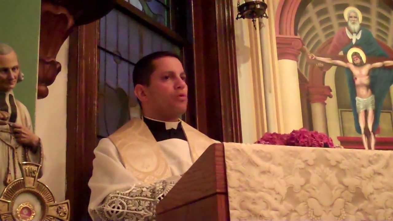 Vocation Discernment Holy Hour Fr. Marc Vicari April 19, 2012 - YouTube
