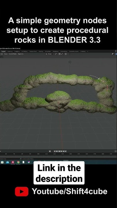 Geometry nodes setup to create procedural rocks/cliffs in Blender 3.3 ...