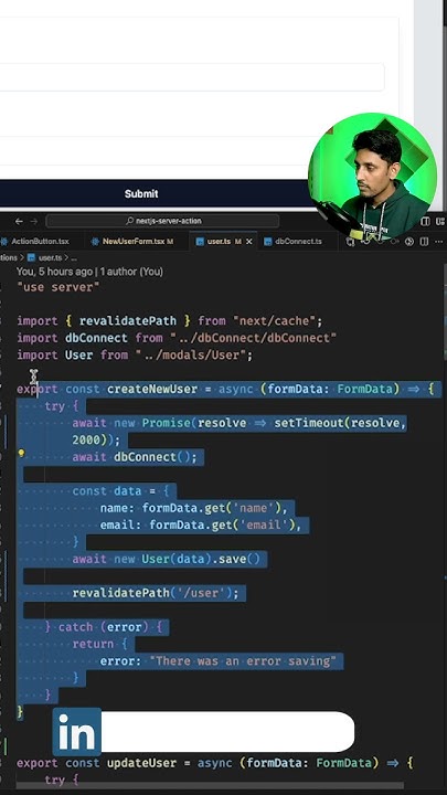 Nextjs 14 Server Actions Create Operation Nextjs Tutorial Mongoose Mongodb Youtube 