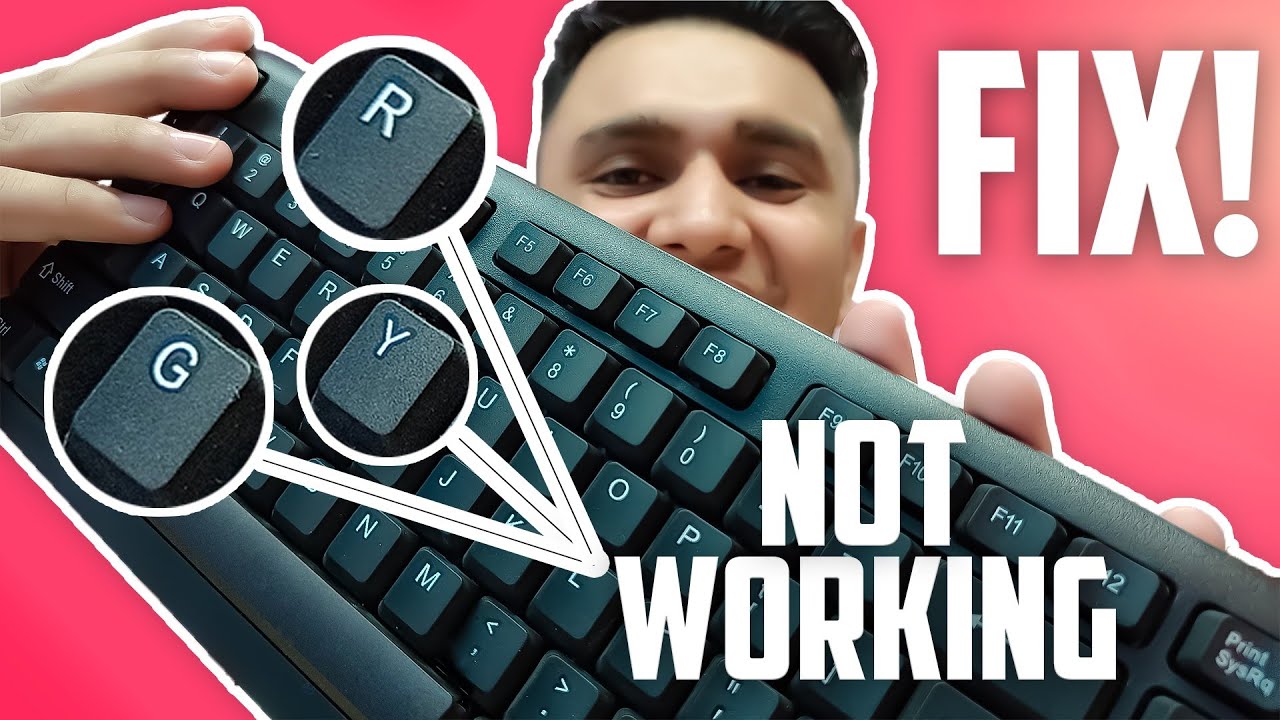 How to fix keyboard keys which do not working - YouTube