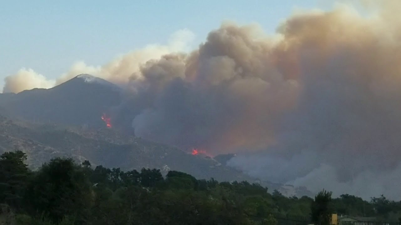 Thomas Fire Montecito Santa Barbara Cold Springs Canyon 2017 - YouTube