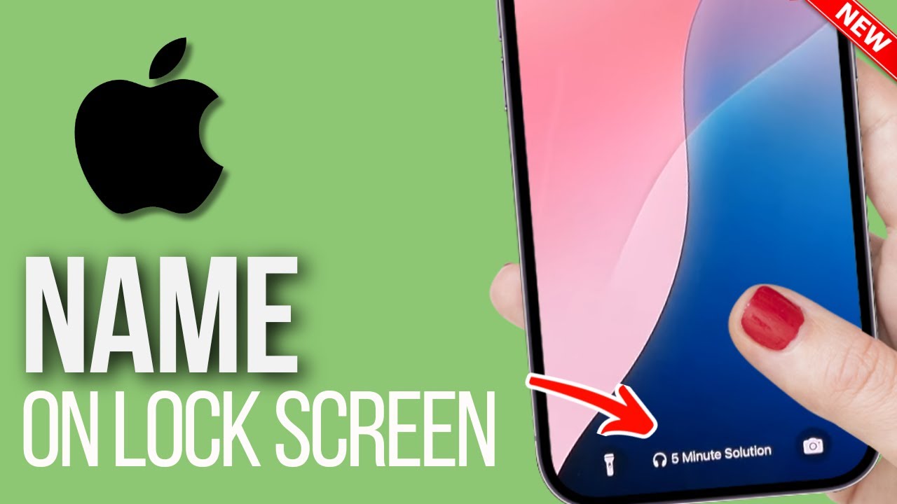 How To Set Custom Name On Lock Screen On iPhone (Easy!!!) - YouTube