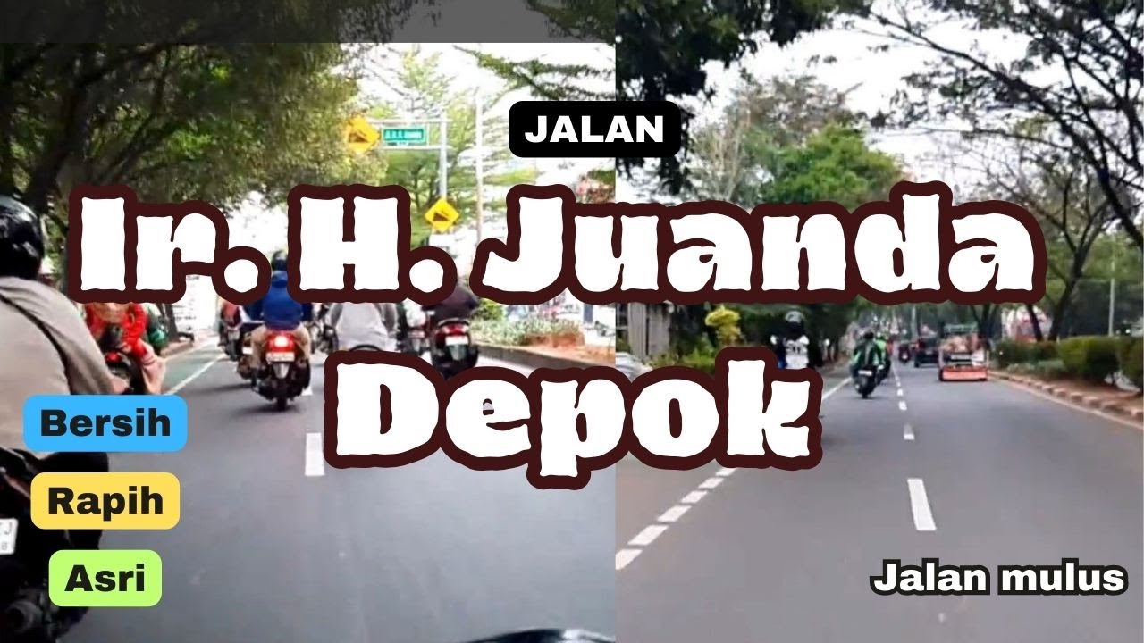 Jalan Juanda Depok, Makin Rapih dan bersih , November 2023 - YouTube