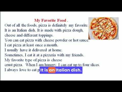 My favorite food - Pizza - YouTube