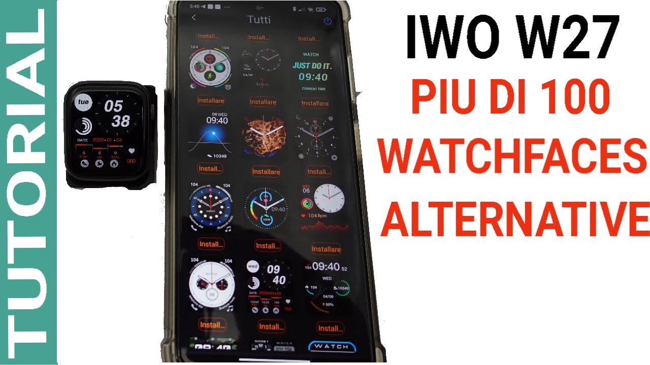 Smartwatch serie 7 IWO W27 watchfaces alternative belle ed eleganti ...