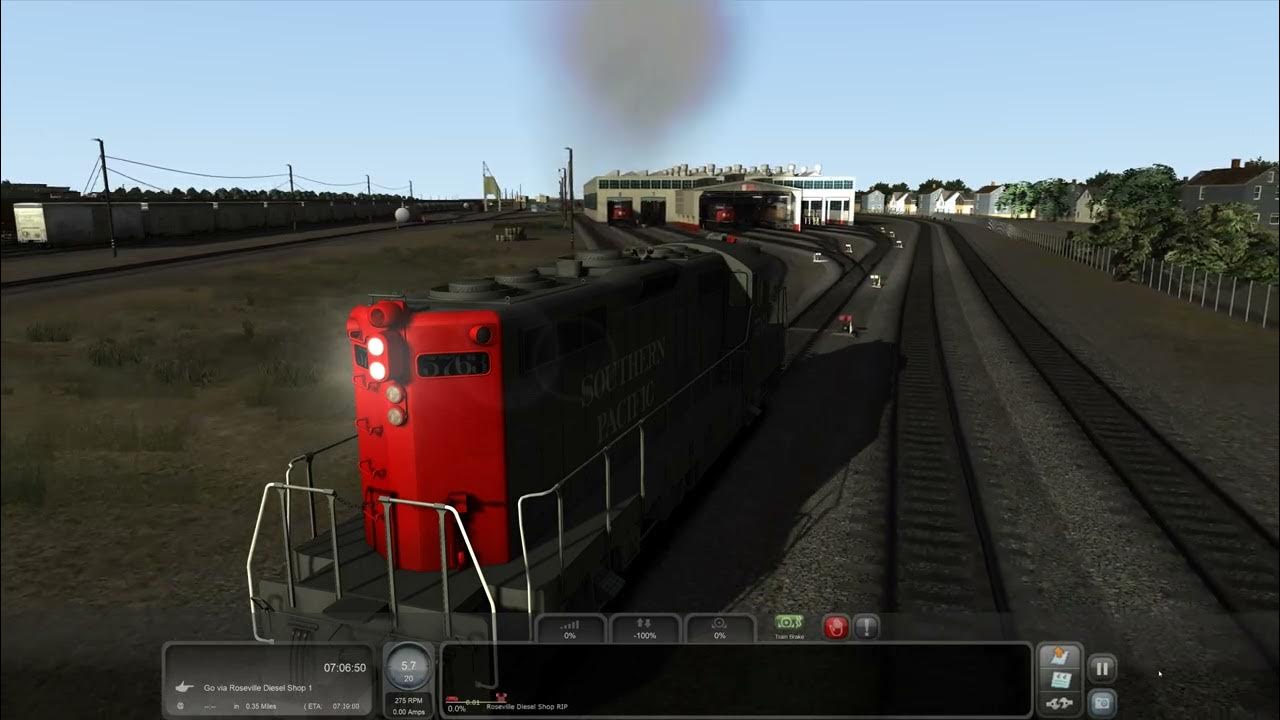 Train Simulator Classic - [EMD GP9] - Yard Work (Roseville) - 4K UHD - YouTube