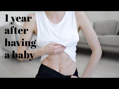 My TONED ABS Home Workout | 1 year after giving birth (postpartum)