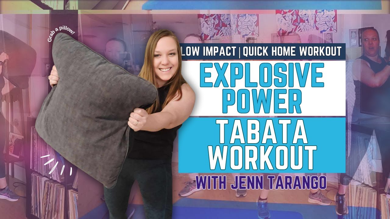 Quick, Low Impact, Explosive Power Tabata Workout Using Only a Pillow ...