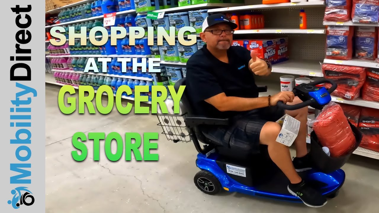 🍇Grocery Shopping Experience - Revo 2.0 Mobility Scooter by Pride ...