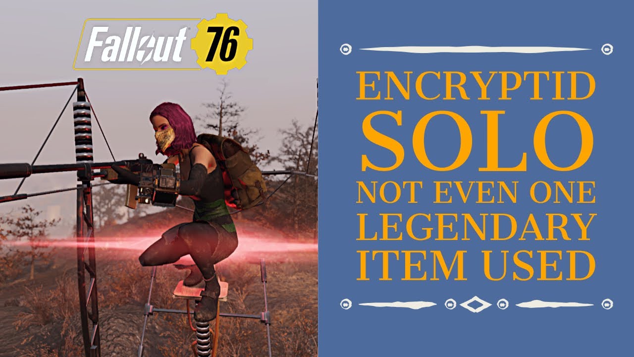 Fallout 76: Encryptid (The Imposter Sheepsquatch) Solo. Not Even One ...