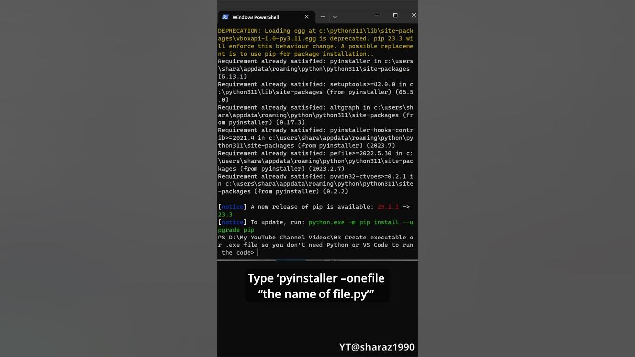 Convert Python To Exe In Minutes With Pyinstaller Pytoexe Pythontoexe