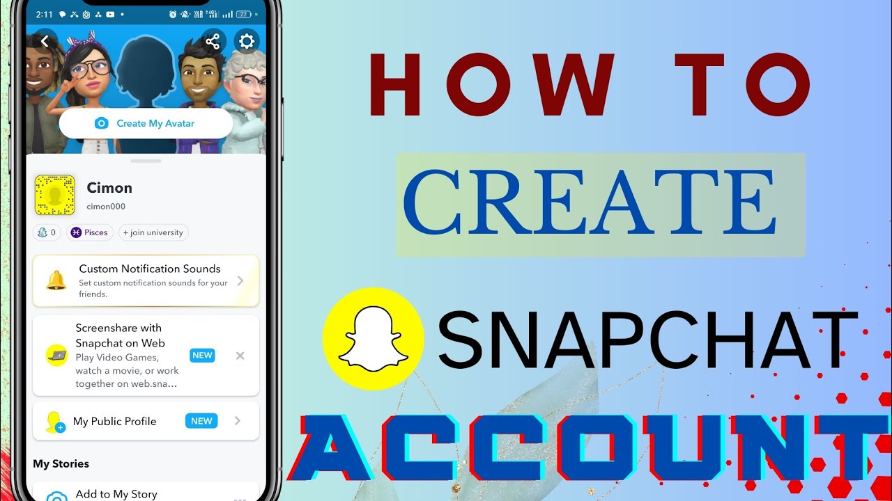 How To Create Snapchat Account In 2024 - YouTube