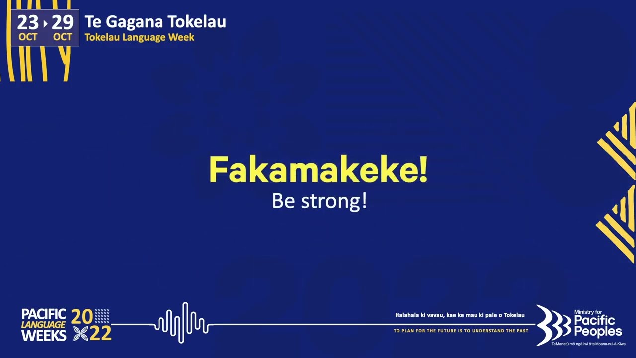 Tokelau Language Week 2022 Word of the Day - YouTube