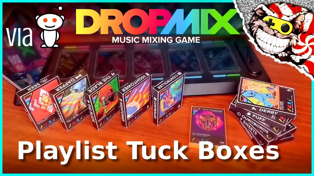 DropMix Playlist Card Tuck Boxes! - Reddit project - YouTube