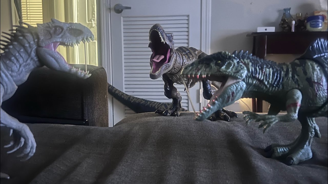 Giganotosaurus vs Indominus Rex (p1) T-Rex vs Indominus Rex (p2) (FV ...