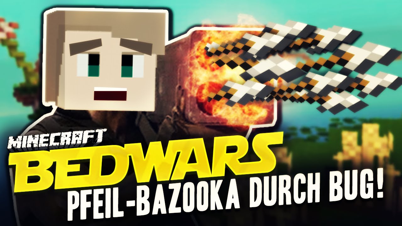 PFEIL-BAZOOKA durch Kisten-Bug ★ BEDWARS - YouTube