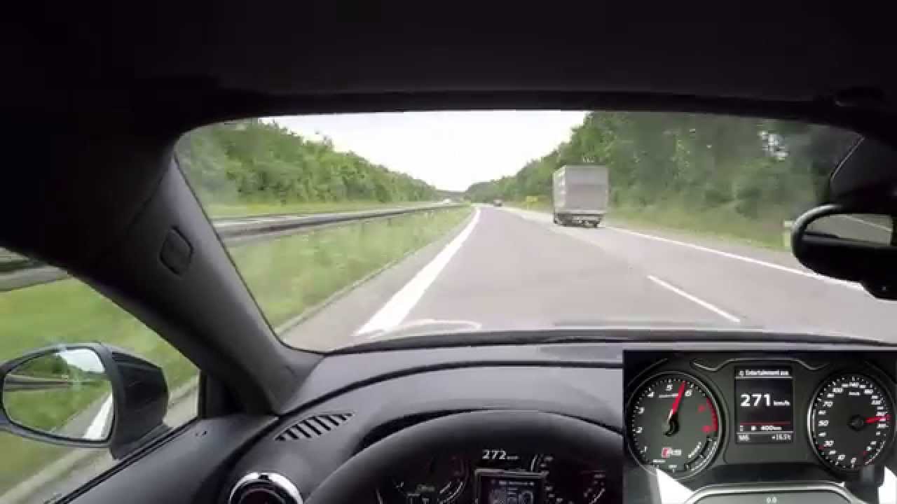 2015 Audi RS3 - Top speed acceleration (Autobahn) & Sound - YouTube