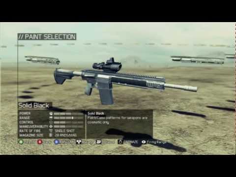 Ghost Recon- Future Soldier | Weapons Customization Walkthrough ...
