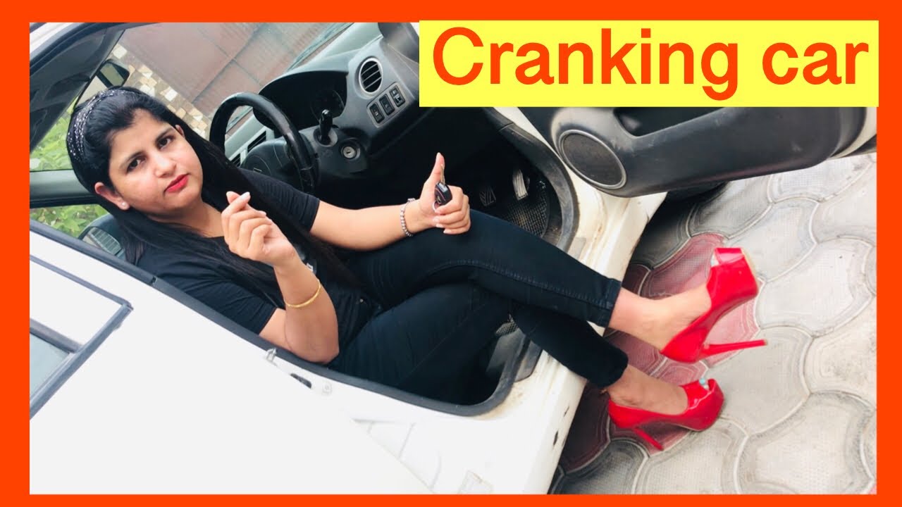 Cranking car | Car 🚗 won’t start but cranks | reviving car | high heels ...