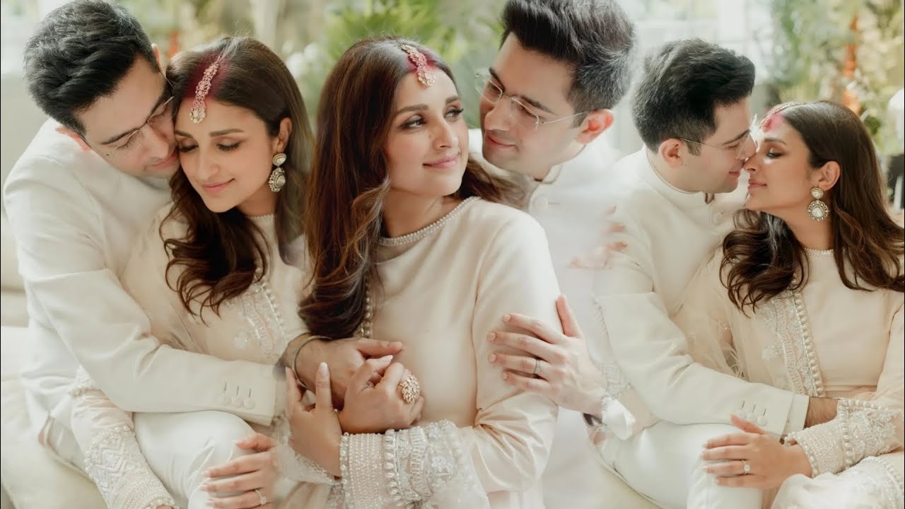 Raghav Chaddha Wife Parineeti Chopra Looking So Beautiful Together ...