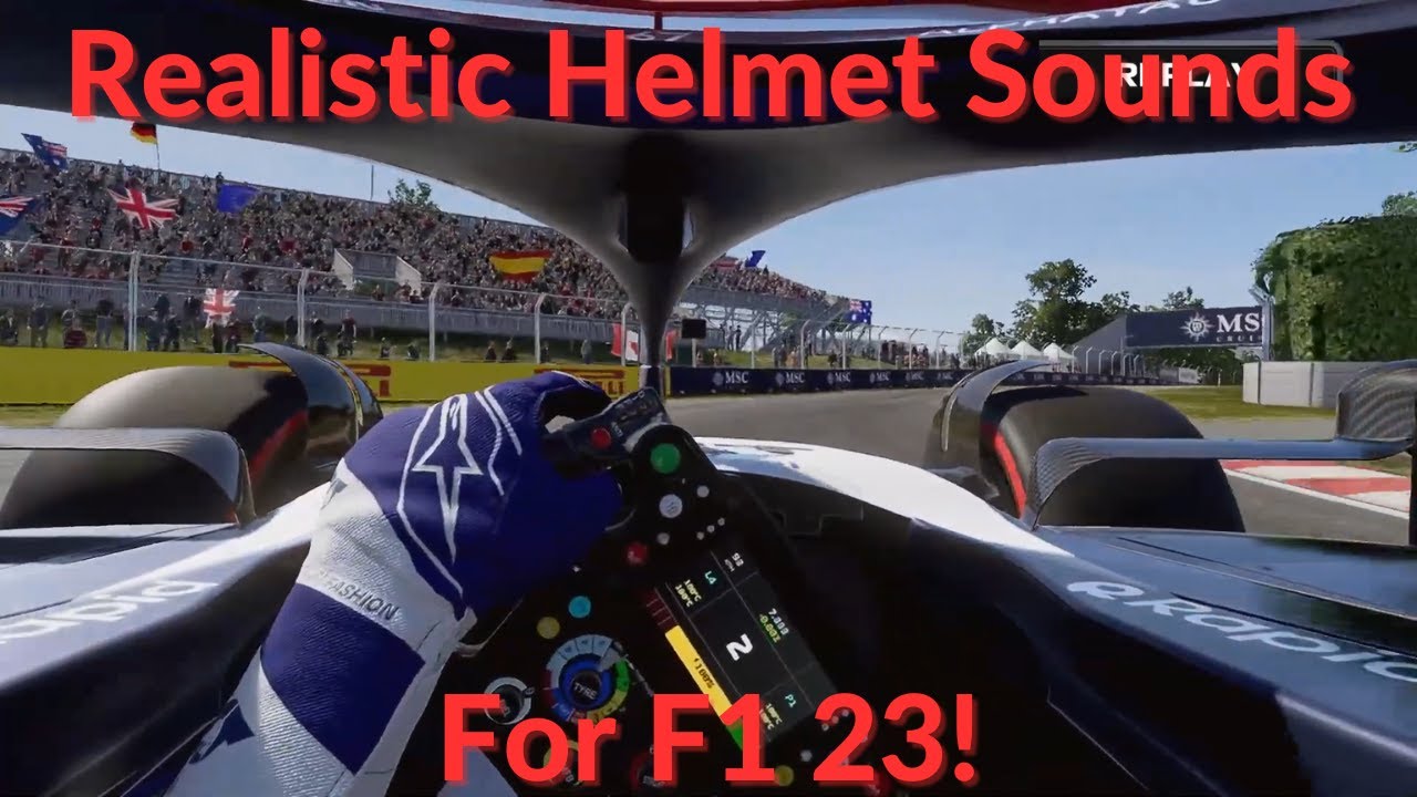 How To Get Realistic Helmet Sounds In F1 23 - YouTube