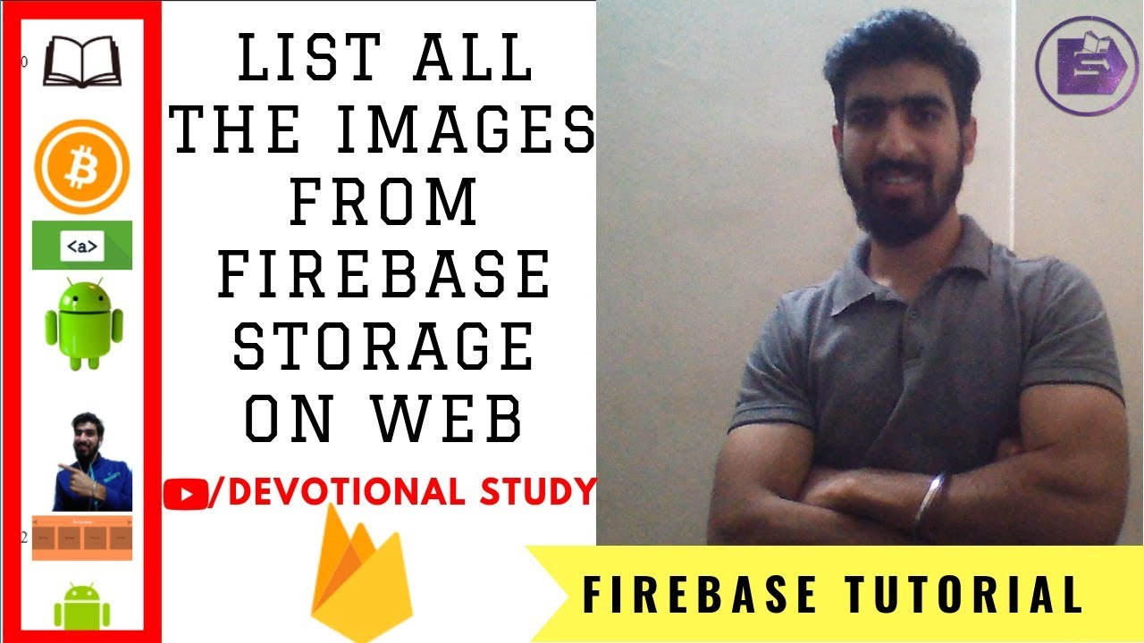 List all the images from firebase storage on web | Download images on web using firebase - YouTube