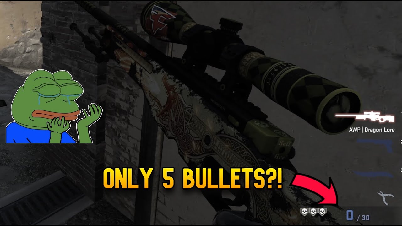 AWP HAS ONLY 5 BULLETS???!!! (NEW CS:GO UPDATE AWP NERF) - YouTube