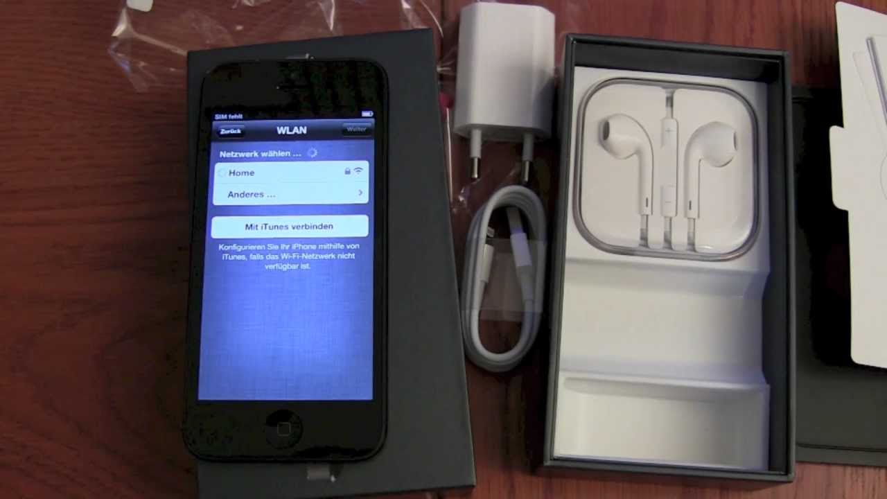 Starting my Apple iPhone 5 for the first time - Setup - YouTube