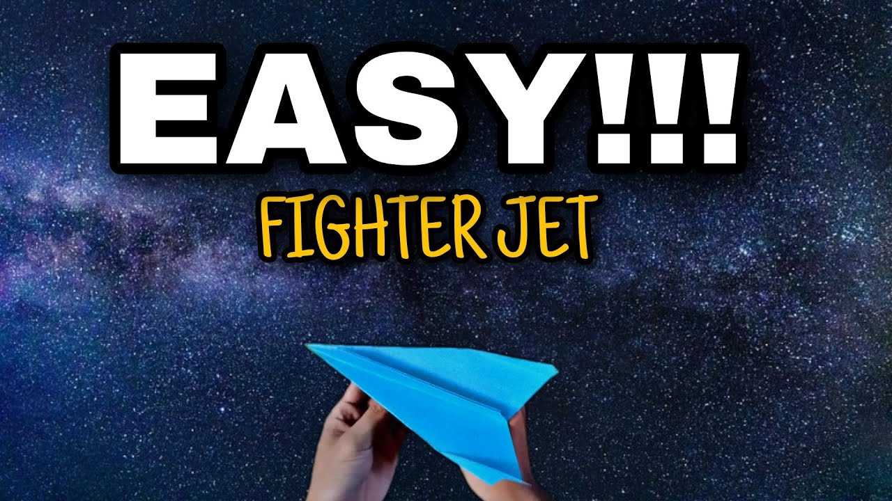 TUTORIALS FIGHTER JET | Cara Membuat Pesawat Jet Simple dan terbang ...